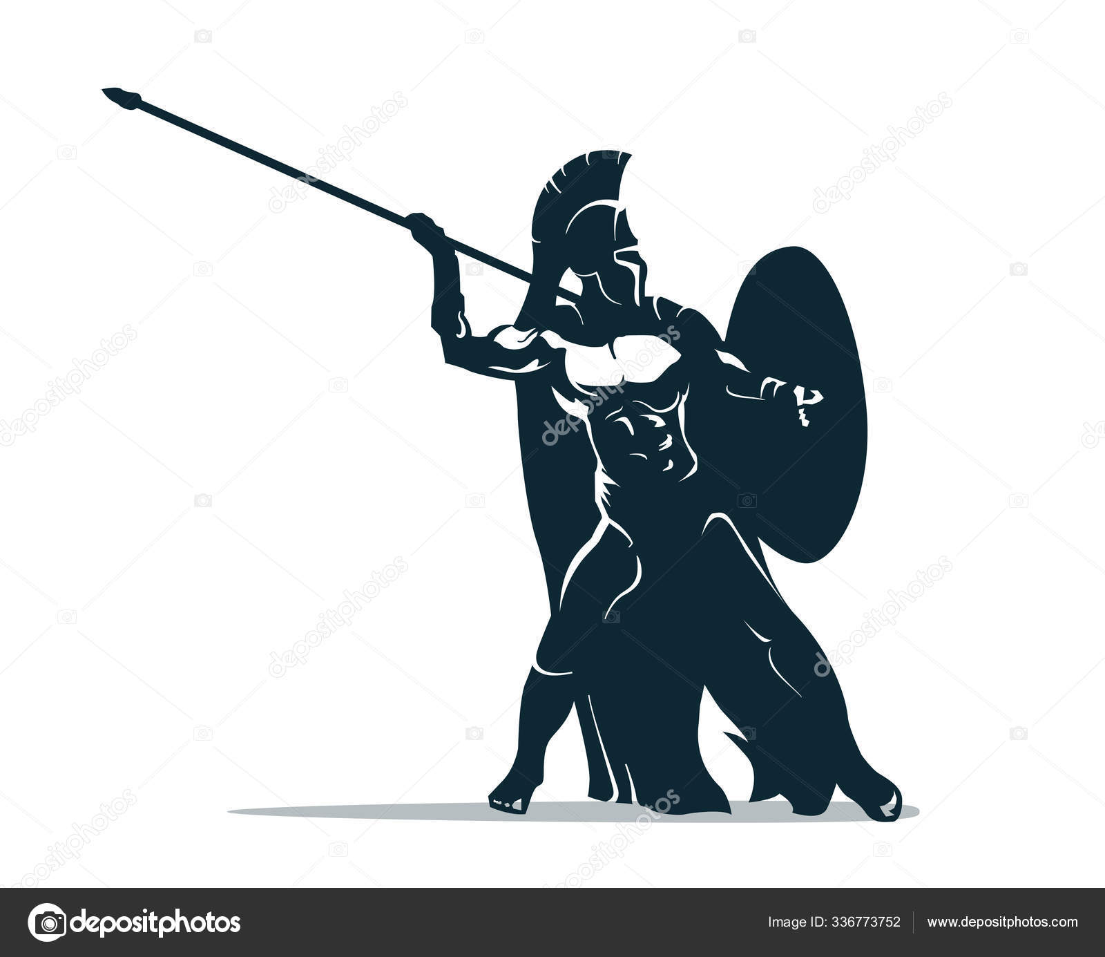 Spartan Spear Drawing