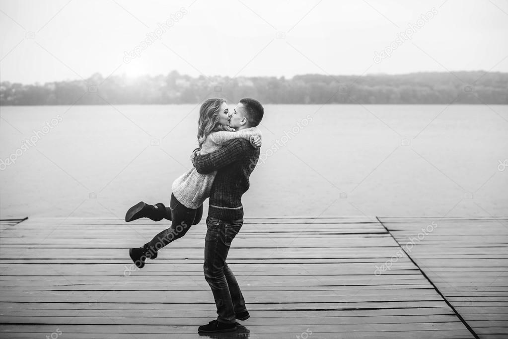 Young happy couple have fun — Stock Photo © bedya #128158694
