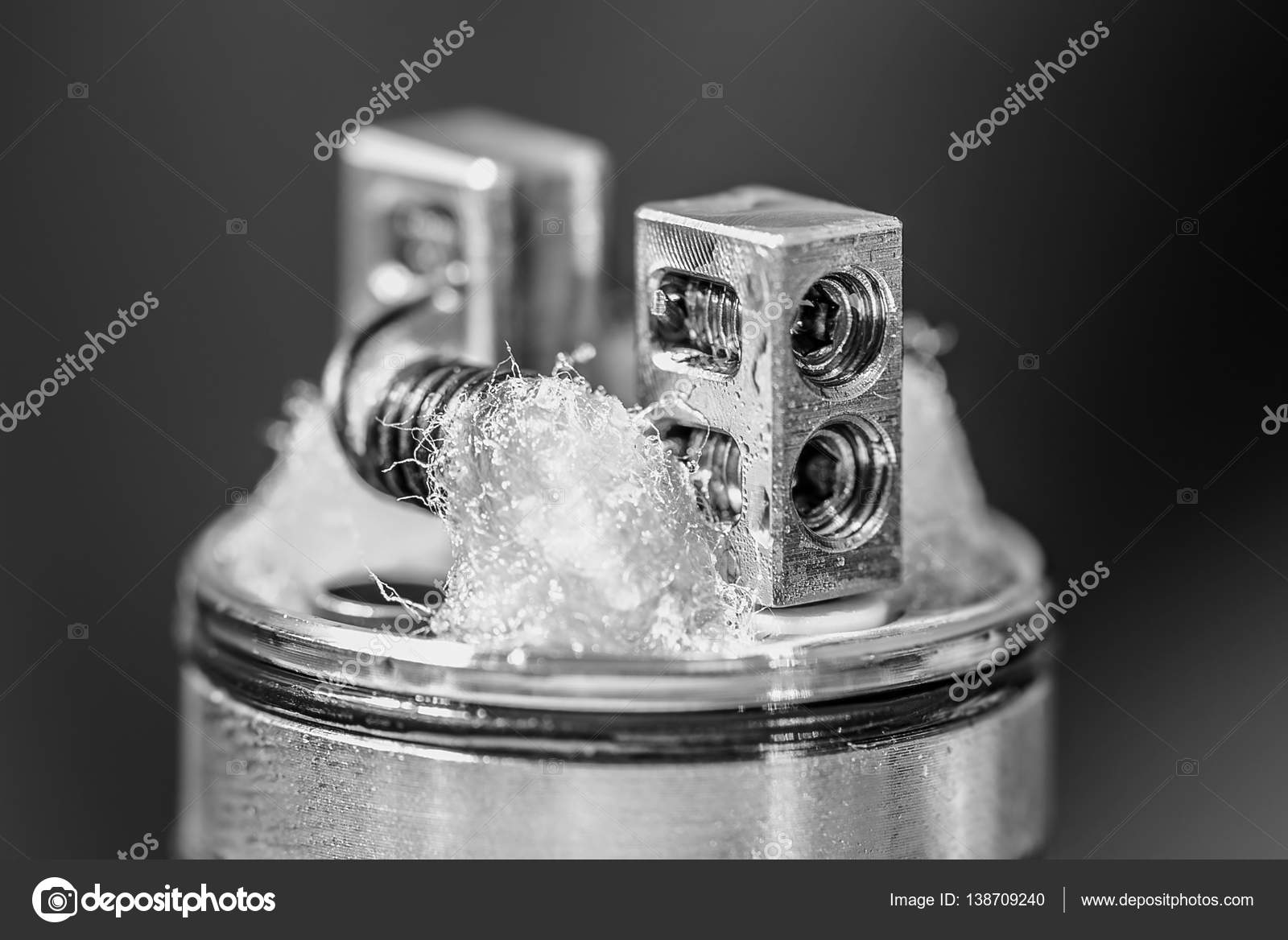 Dripping atomizer with coils — Stock Photo © bedya #138709240