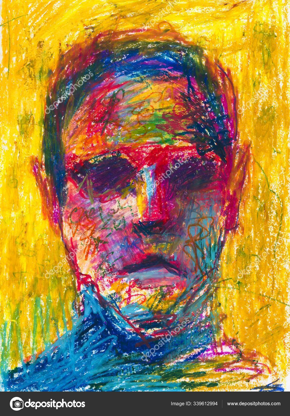 Color Abstract Portrait Paintings