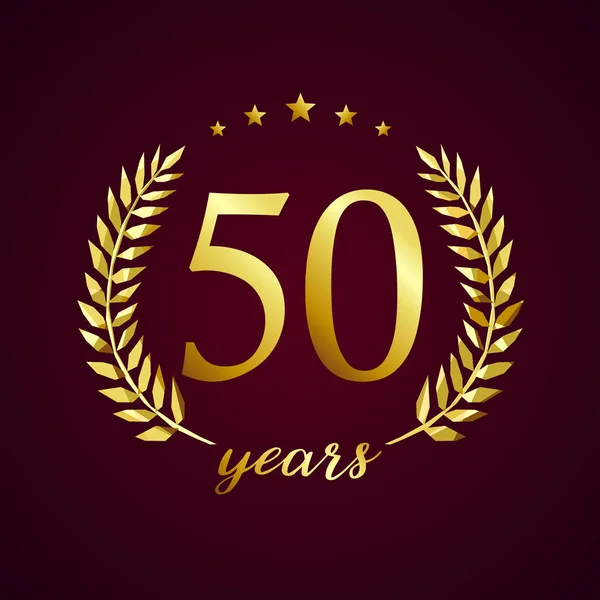 50 years old luxurious logo Stock Vector Image by ©Koltukov_Alek #170620048