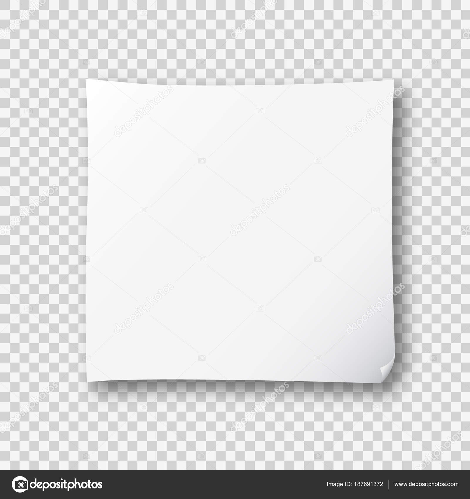 White Post It Png