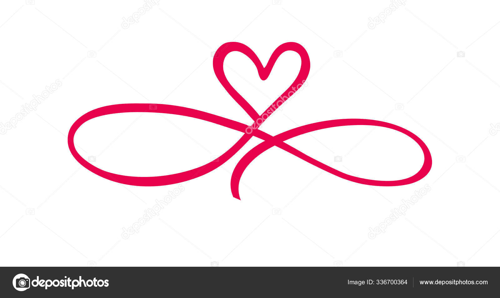 Infinity Symbol With Heart Colorful