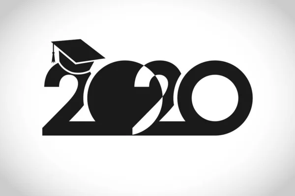 Class 2020 Year Graduation Sign Awards Concept Banner Monochrome Style ...
