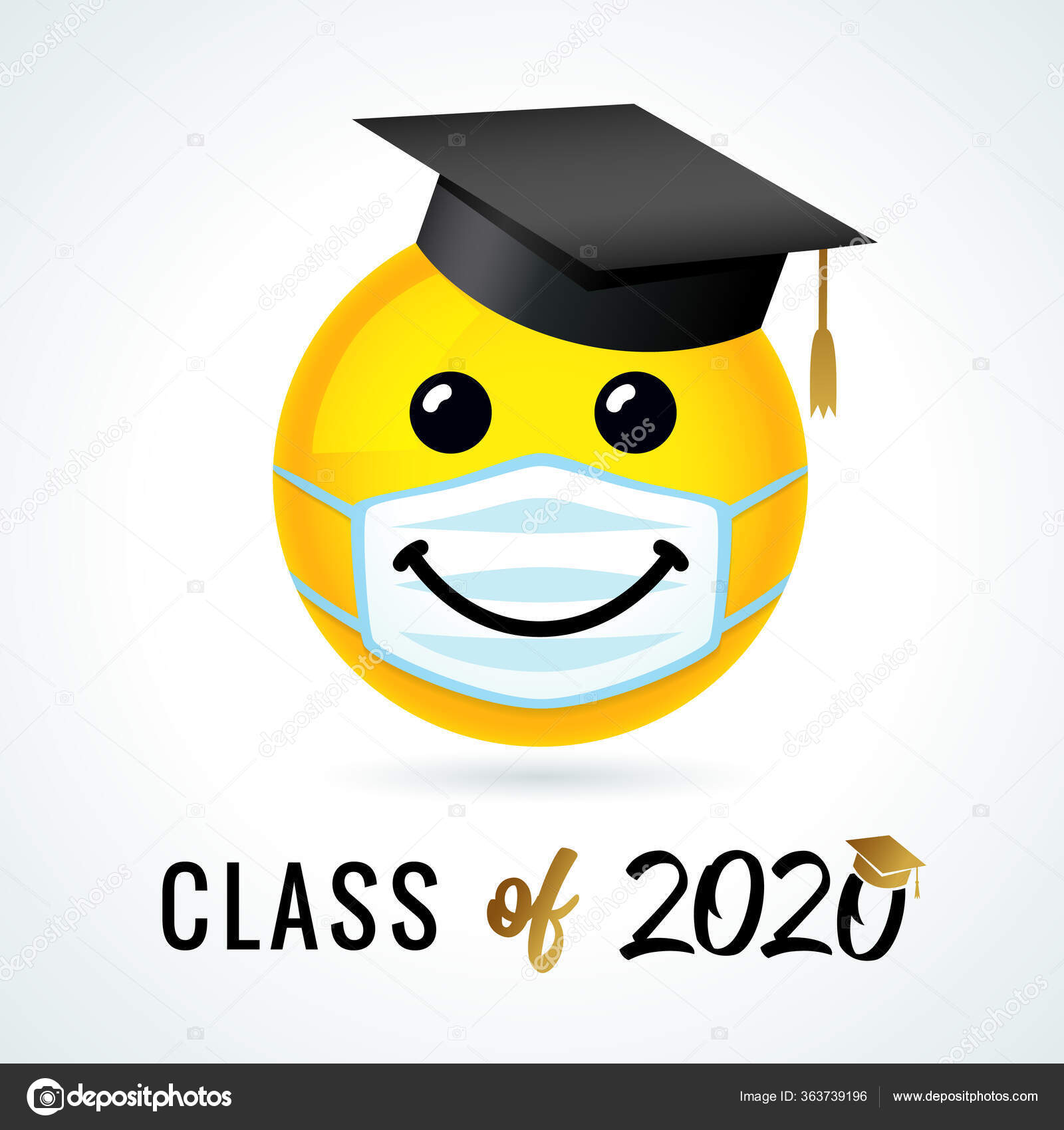 졸업 모자 이모티콘