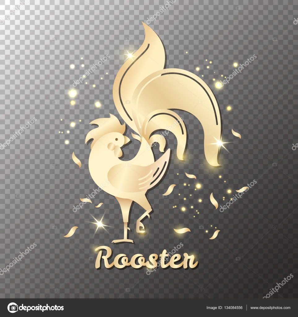 Rooster the chinese symbol of 2017 new year on transparent background ...