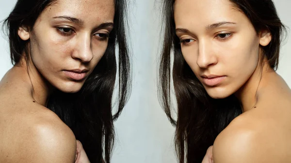 Face without makeup Stock Photos, Royalty Free Face without makeup ...