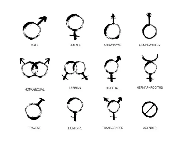 Vector Icons Gender Differences — Stock Vector © Khalaziy #197016188