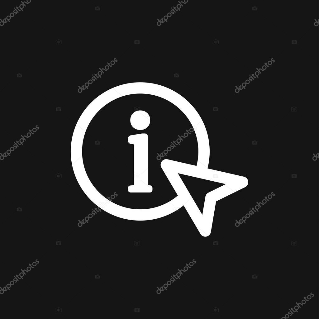 Símbolo informativo, utilizado para asistencia y turismo 2024