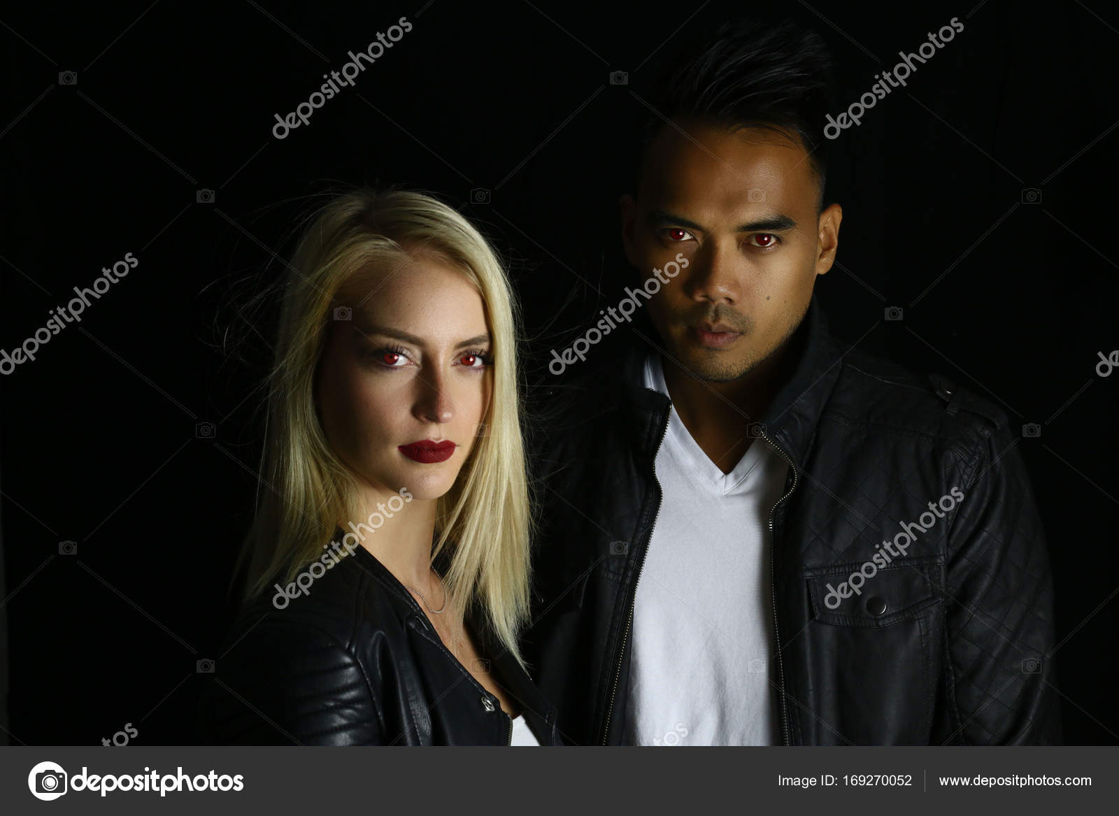 Vampire couple posing Stock Photo by ©rdrgraphe 169270052