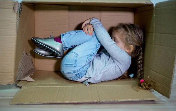 Child abuse at home — Stock Photo © Lenanichizhenova #178757302