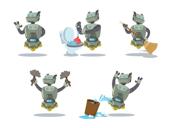 Cleaning robot Vector Art Stock Images | Depositphotos