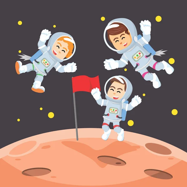 Group of astronaut in space Stock Vector Image by ©funwayillustration ...