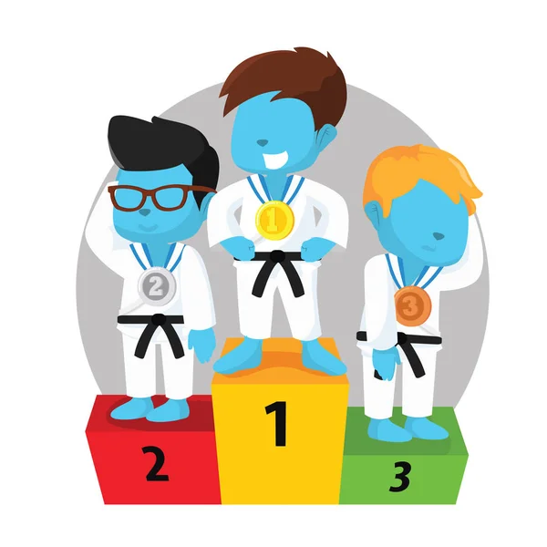 Karate competition podium Stock Vector Image by ©funwayillustration ...