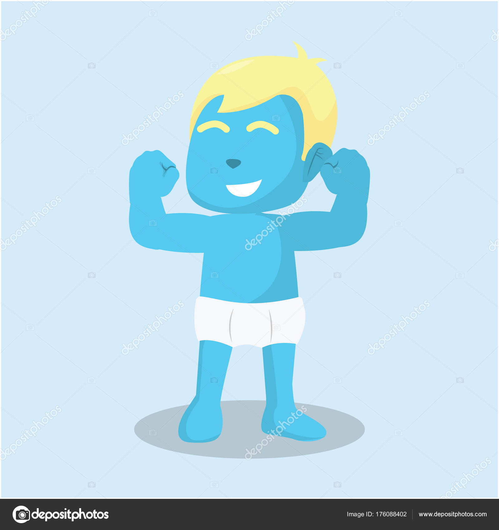 Blue Baby Boy Strong Hands Stock Vector Image by ©funwayillustration ...