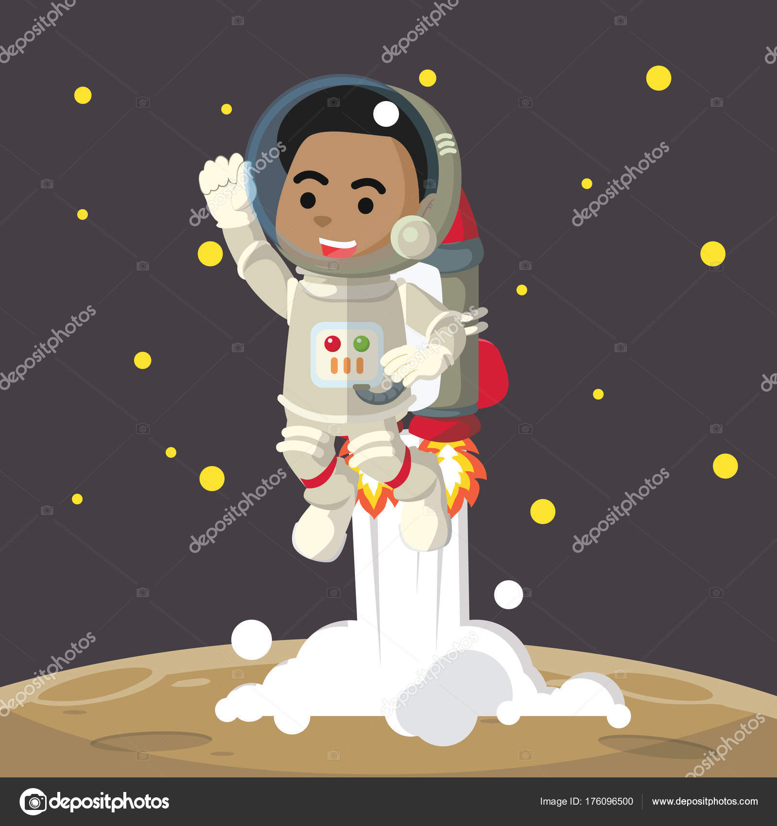 Jetpack Astronaut In Space
