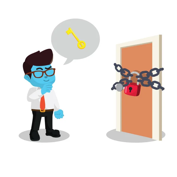 Locked Door Cartoon