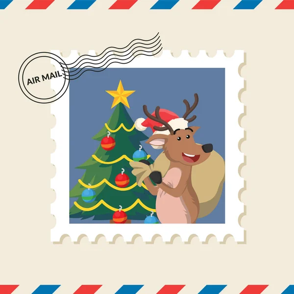 Christmas stamps — Stock Vector © marish #3907439