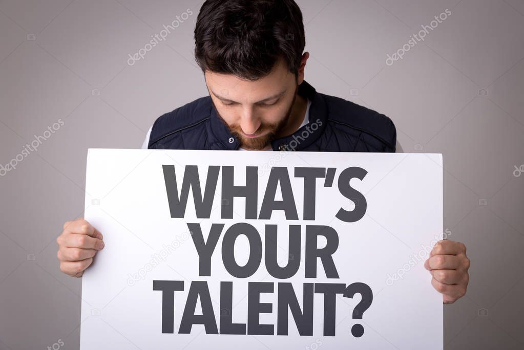 Paper with sign Whats your talent? — Stock Photo © gustavofrazao #129539648
