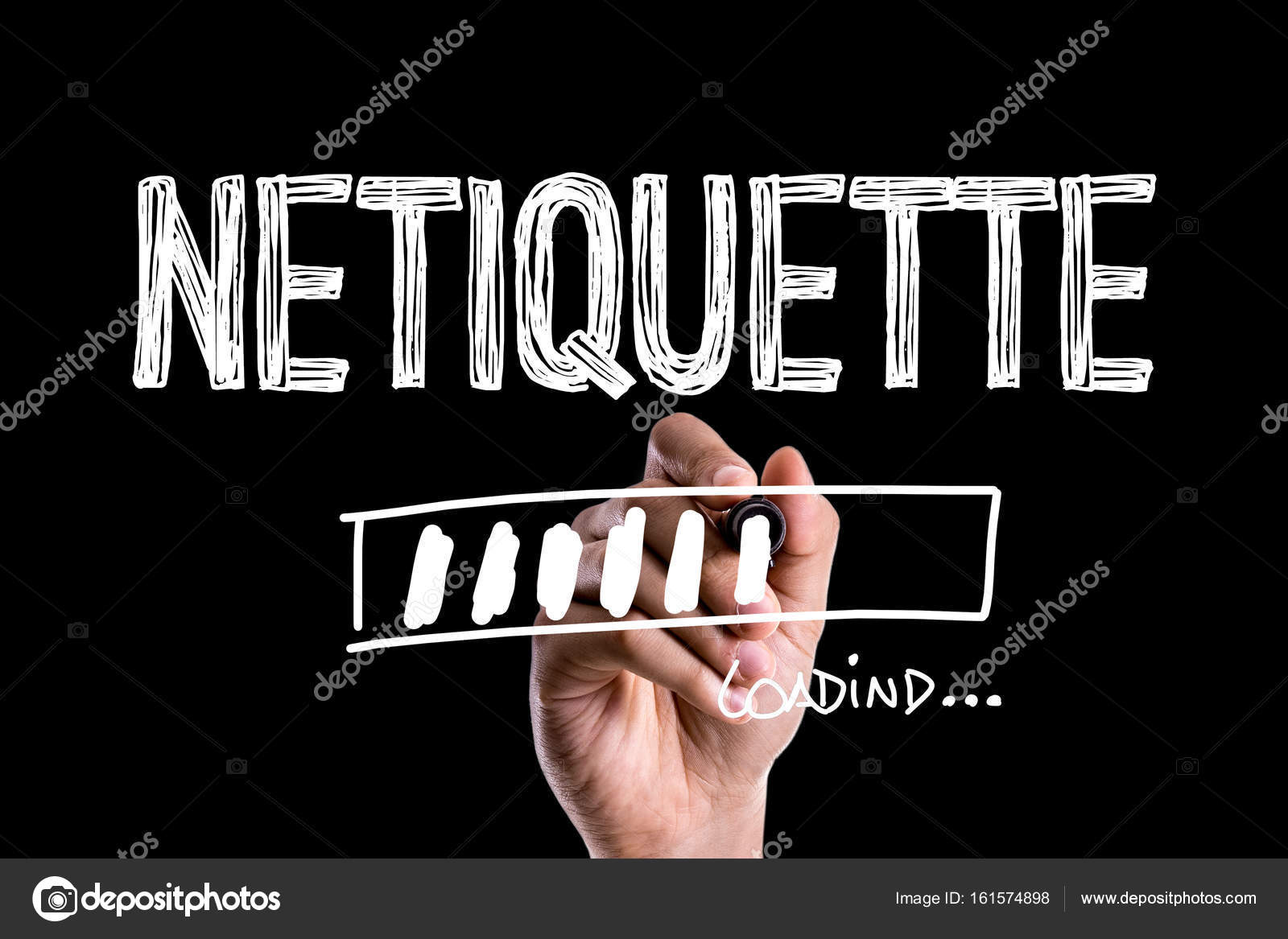 Netiquette on a concept image Stock Photo by ©gustavofrazao 161574898