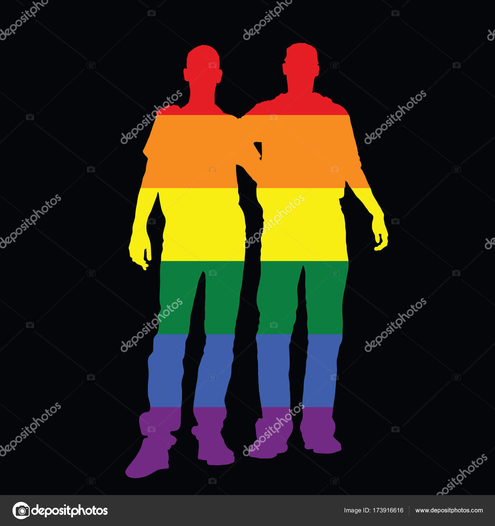 LGBT figure illustration — Stock Vector © milanpetrovic #173916616