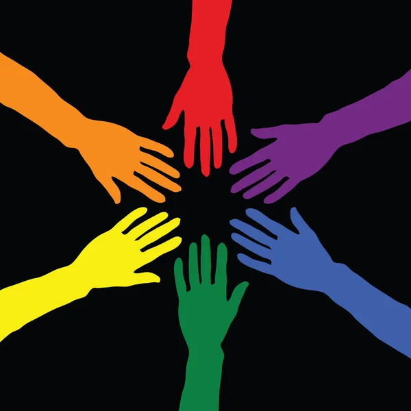 Colorful hands Stock Vector Image by ©yupiramos #11647308