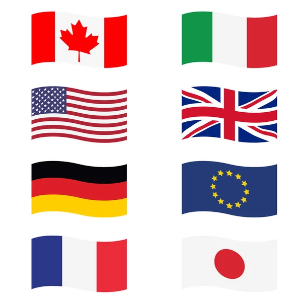 G8 countries flags Stock Vector Image by ©viktorijareut #137377584