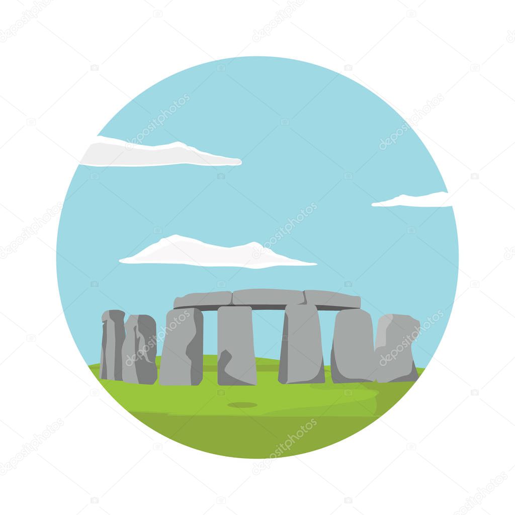 Stonehenge Landscape Vector