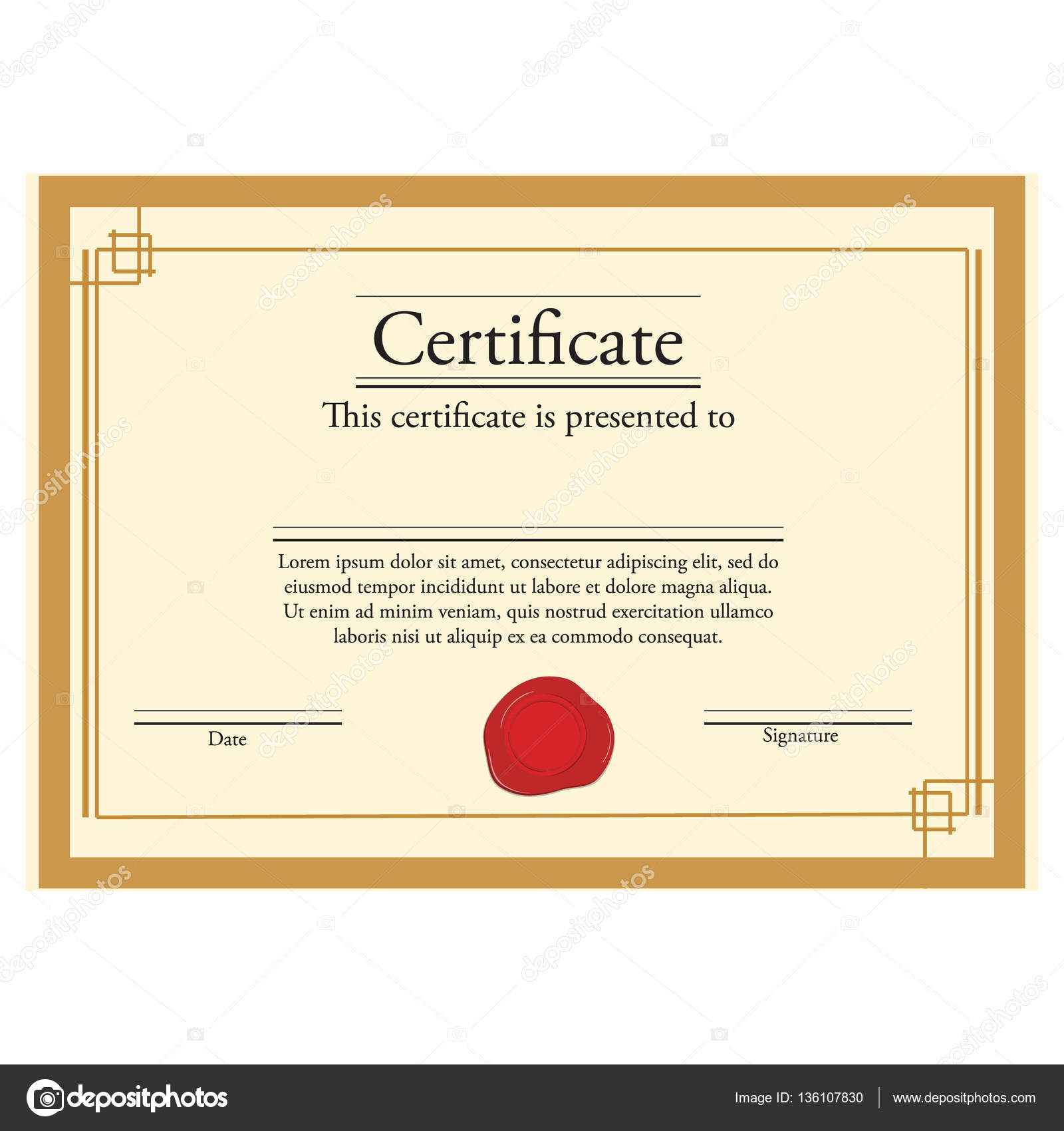 Certificate with wax stamp — Stock Photo © viktorijareut #136107830