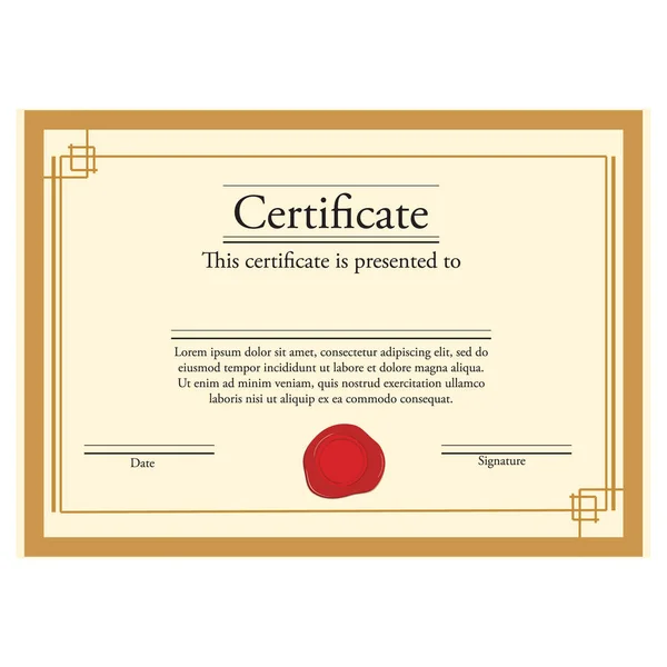 High Resolution Certificate Template