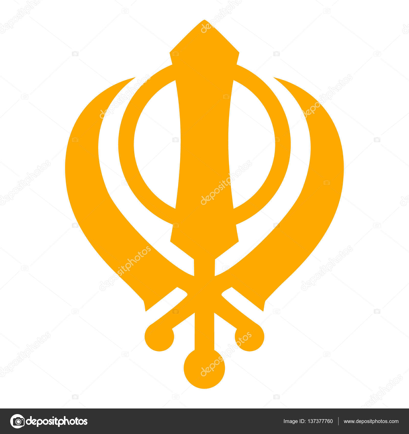 Vector de Khanda Sikh Vector de stock por ©viktorijareut 137377760