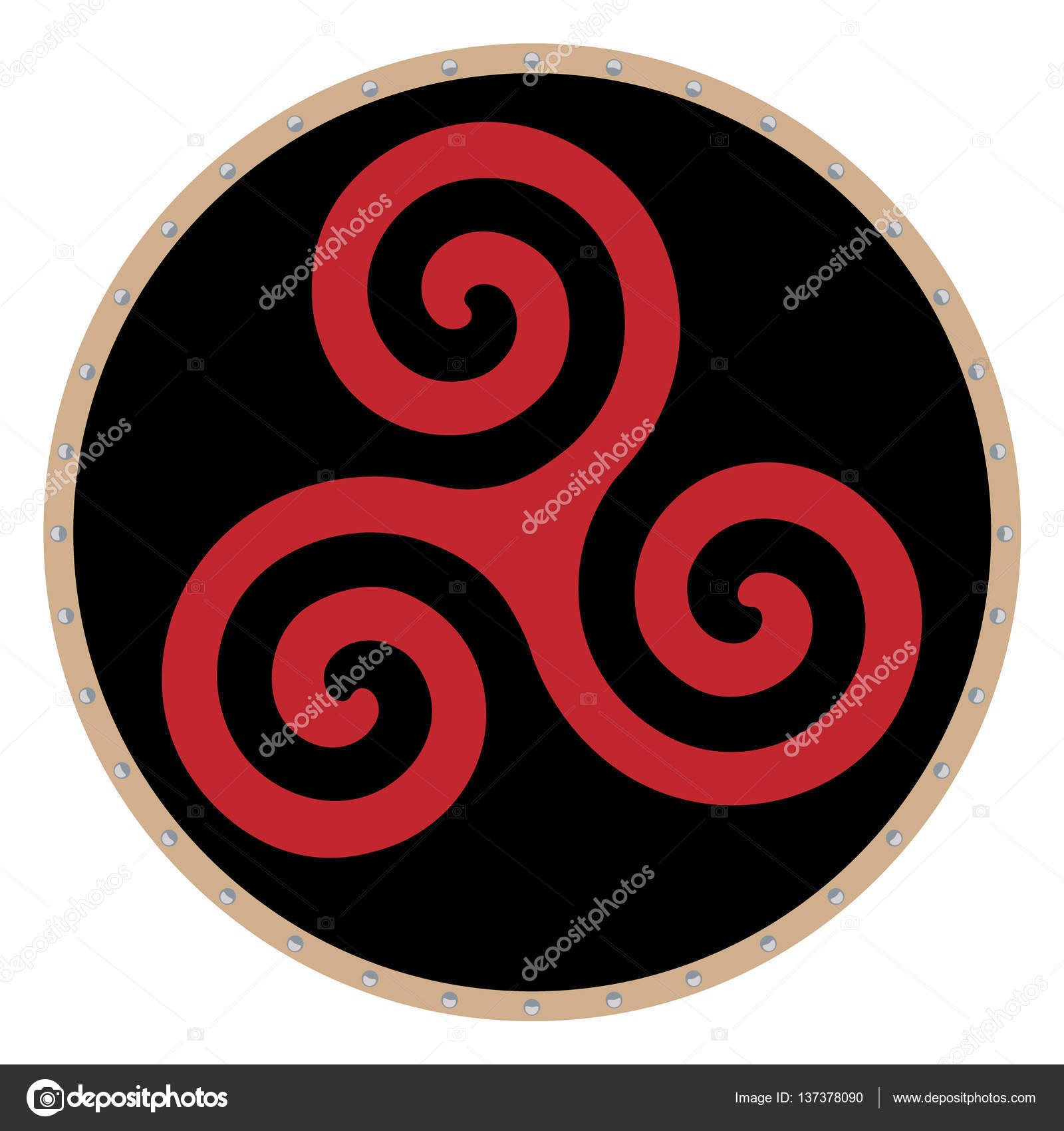Triskeleon symbol vector — Stock Vector © viktorijareut #137378090