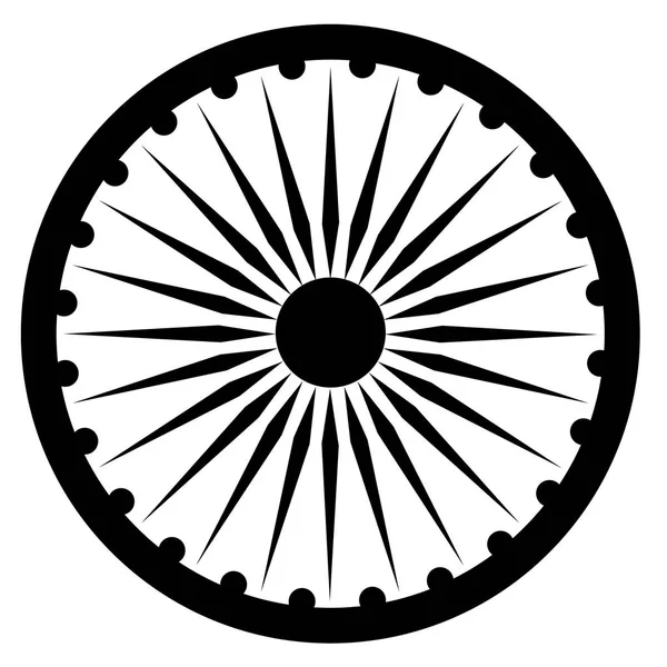 Ashoka Chakra Wheel Icon Vector Design Element Wheel Buddhist Dharma ...
