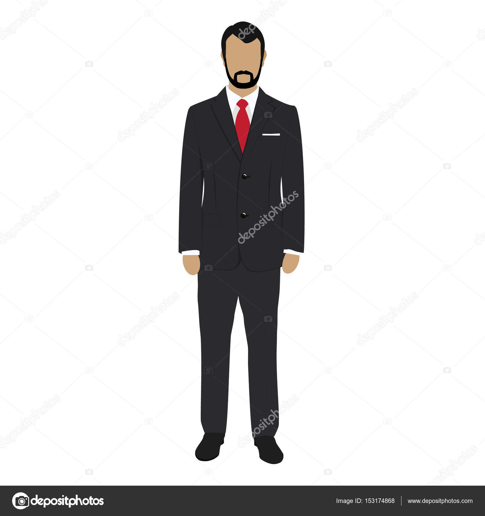 Business man raster Stock Illustration by ©viktorijareut #153174868