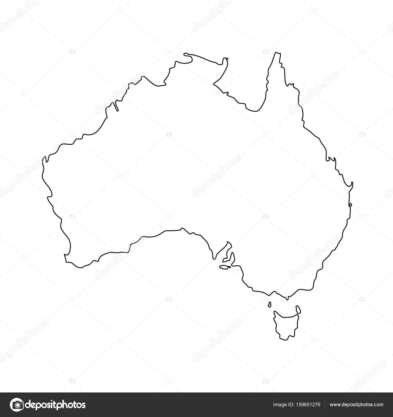 Australian map raster — Stock Photo © viktorijareut #159651276