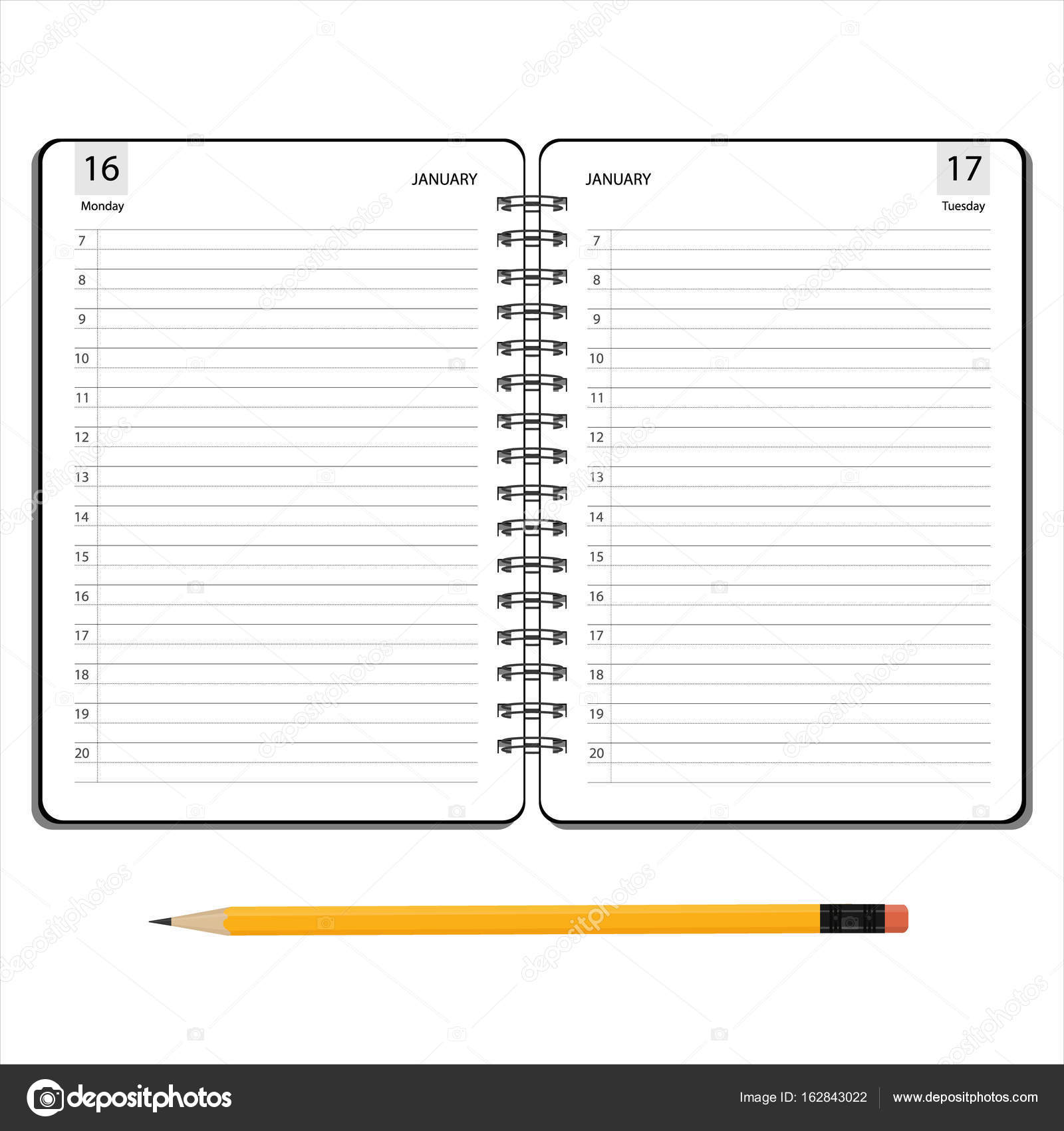 Open planner raster — Stock Photo © viktorijareut #162843022