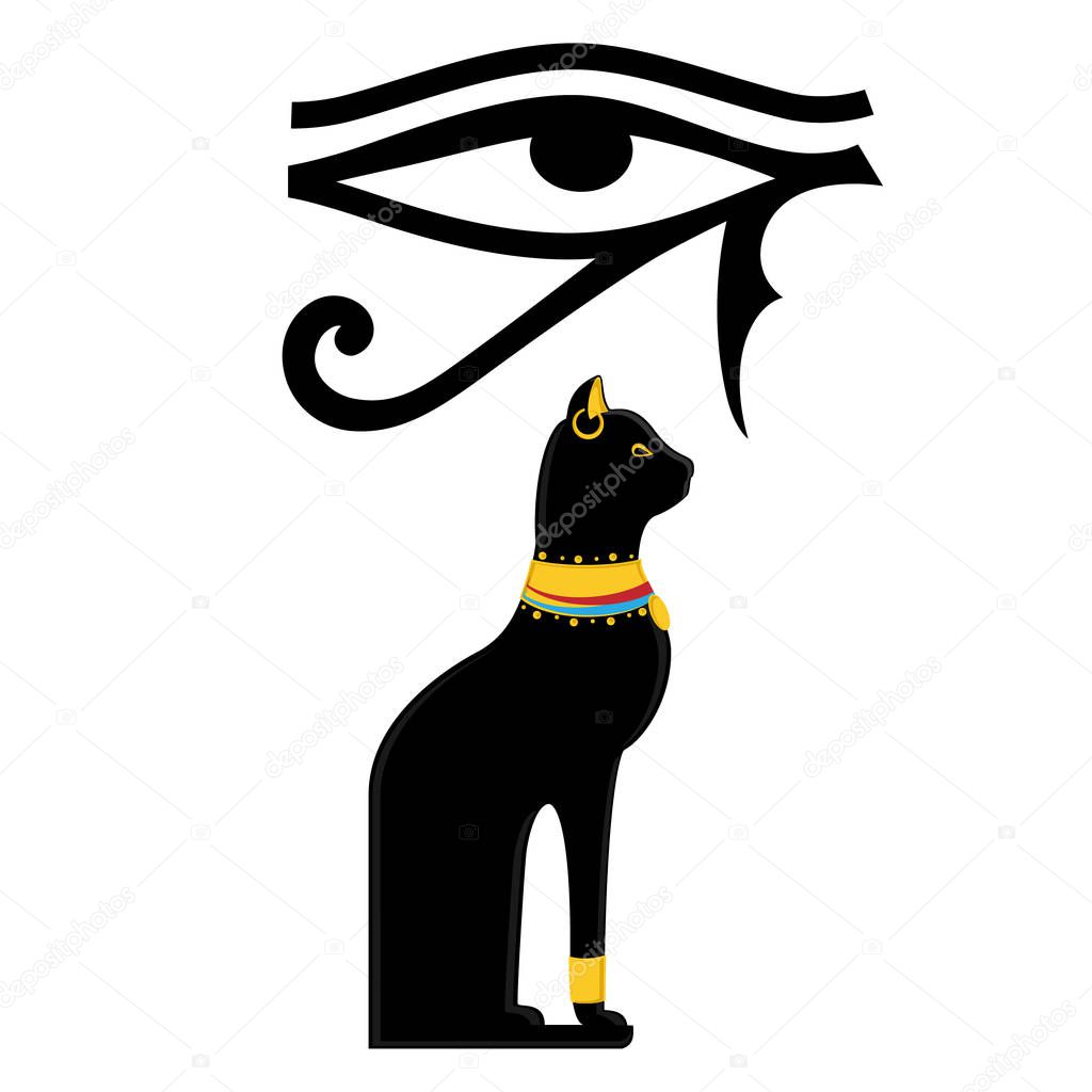 Ojo de Horus y Egipto gato 2022