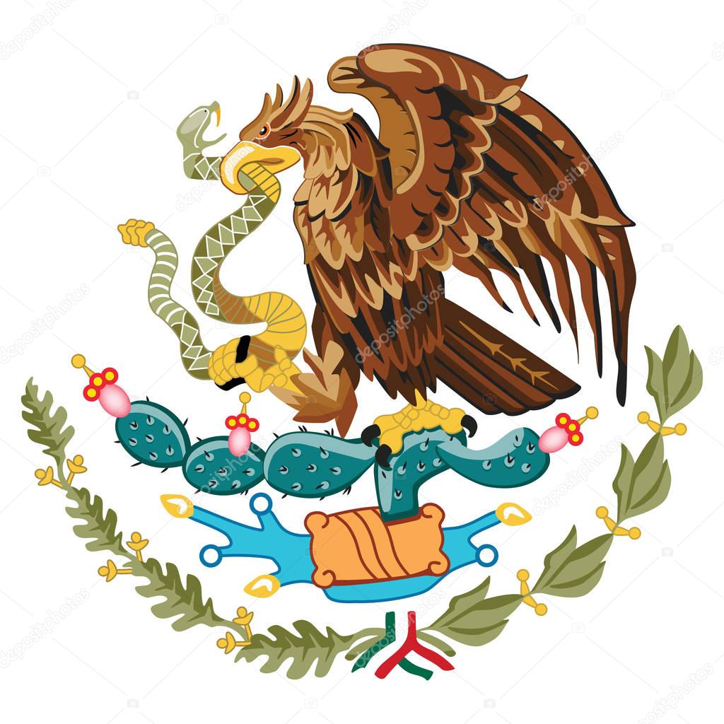 Escudo de armas México Vector de stock por ©viktorijareut 168185252