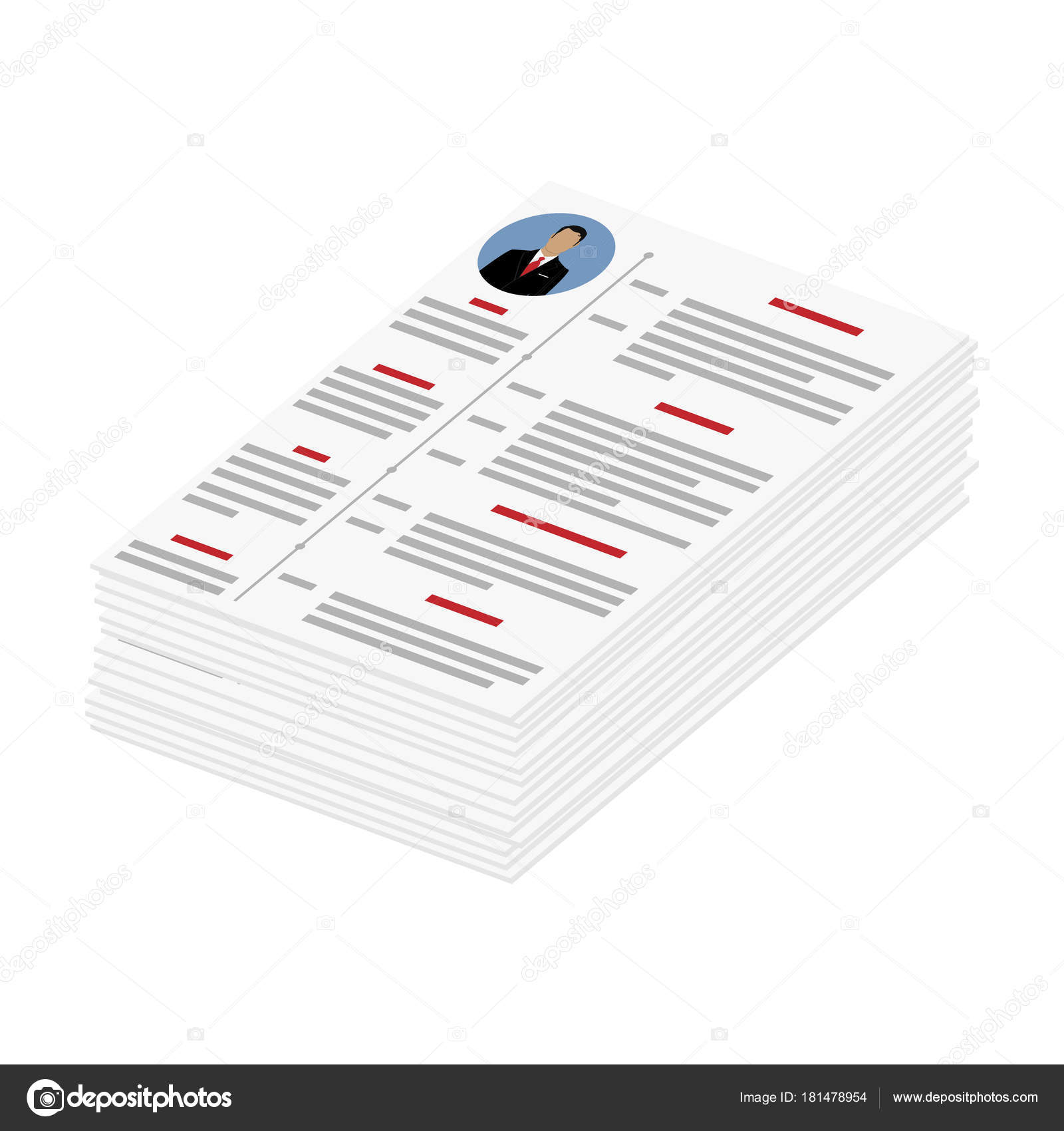 Isometric CV raster — Stock Photo © viktorijareut #181478954