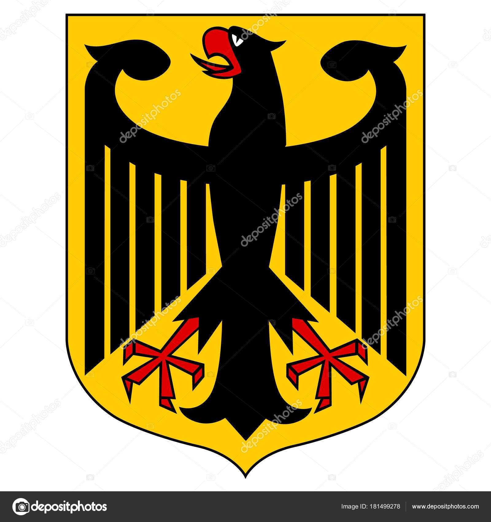 German eagle raster Stock Illustration by ©viktorijareut #181499278