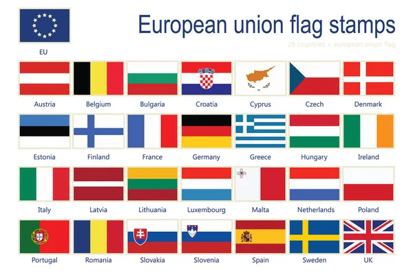 Bendera negara Eropa — Foto Stok © viktorijareut #176161706