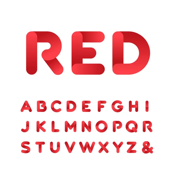 Rounded font. Vector alphabet with gradient effect letters. Stock ...