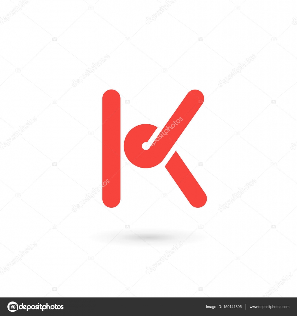 Letra K icono del logotipo elementos de plantilla de diseño Vector de stock #150141806 de ©arbuzu