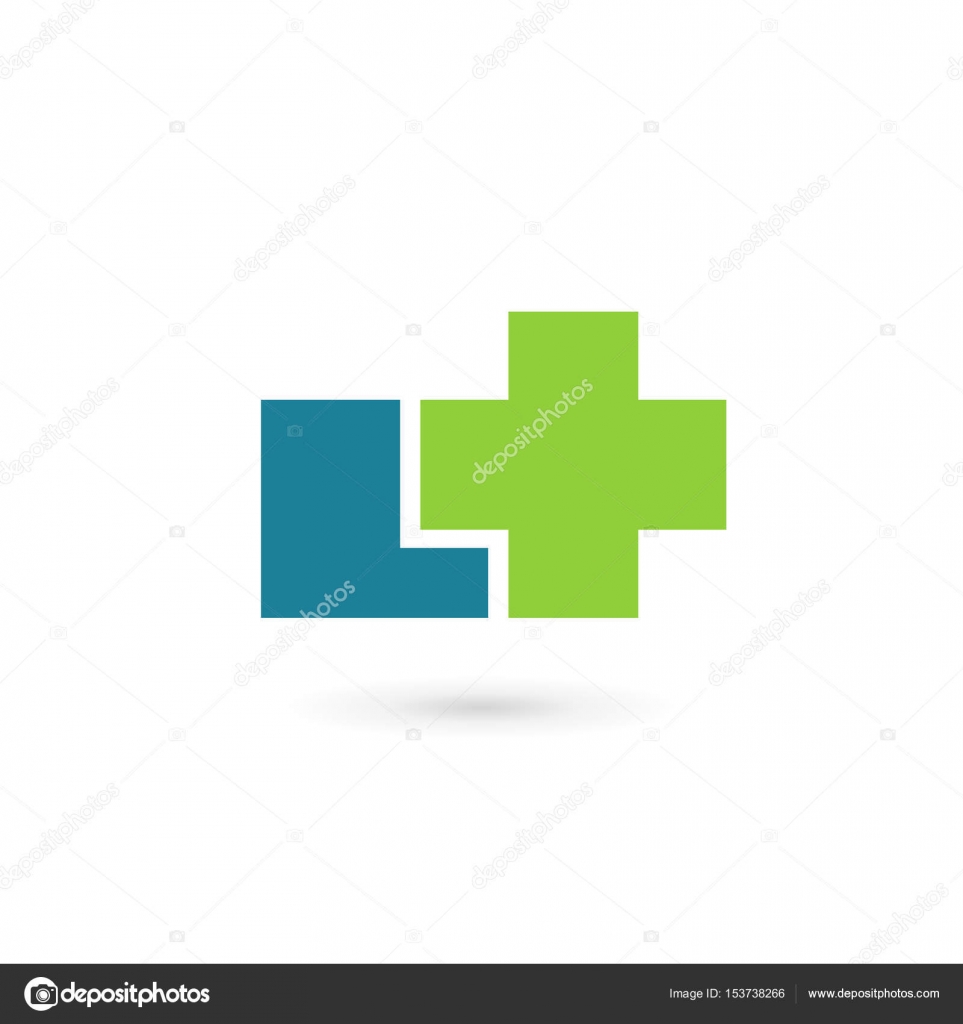 Letter L cross plus medical logo icon design template elements Stock ...