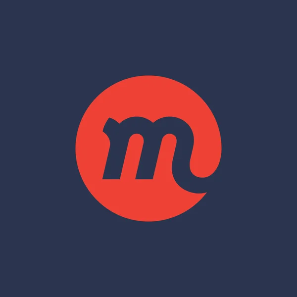 Red Circle Logo With M