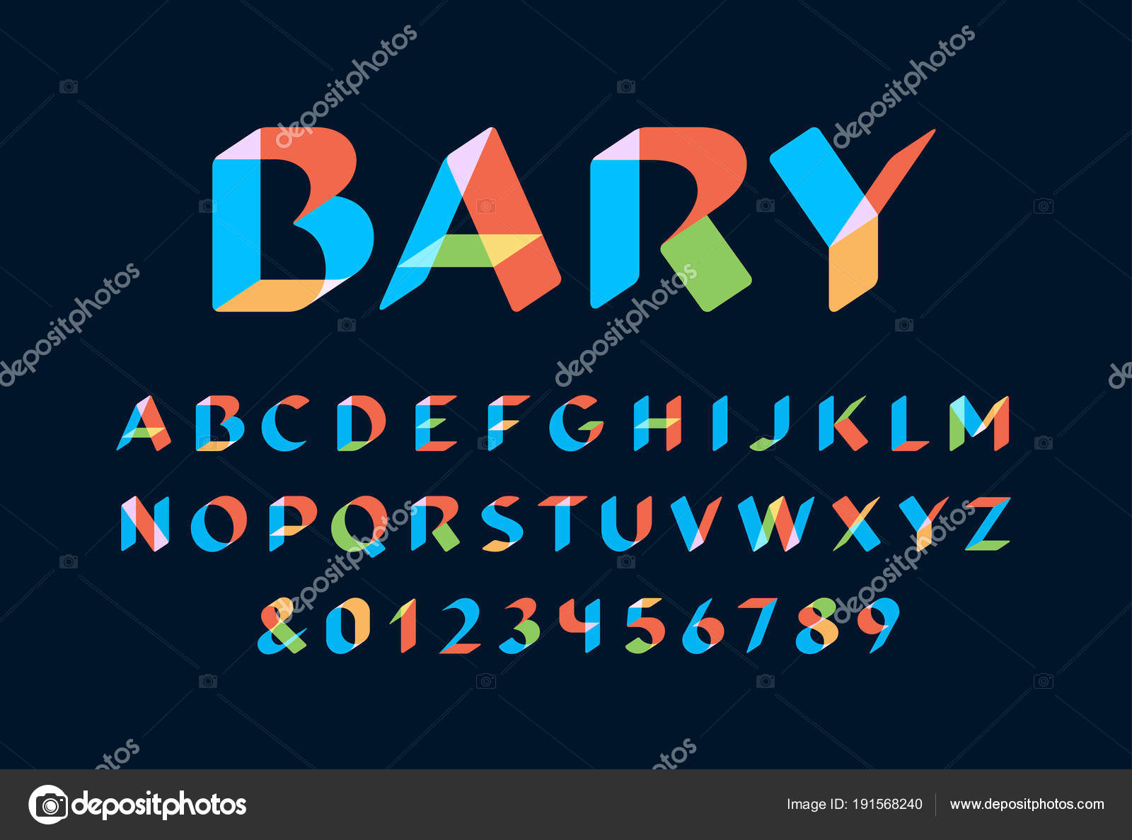 Transparent font. Vector alphabet with overlay effect letters an Stock ...