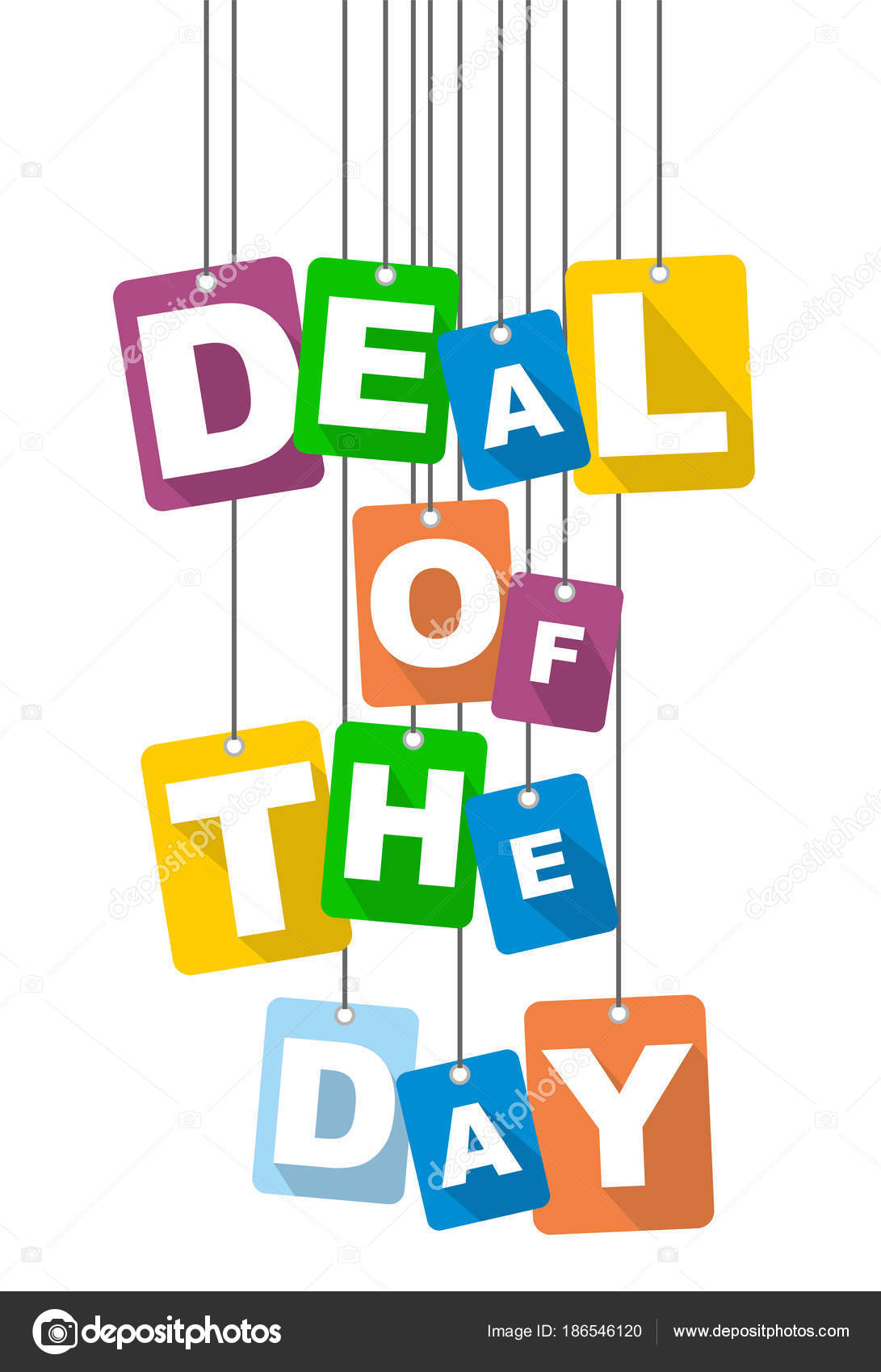 Vector illustration background deal of the day — Stock Vector ...