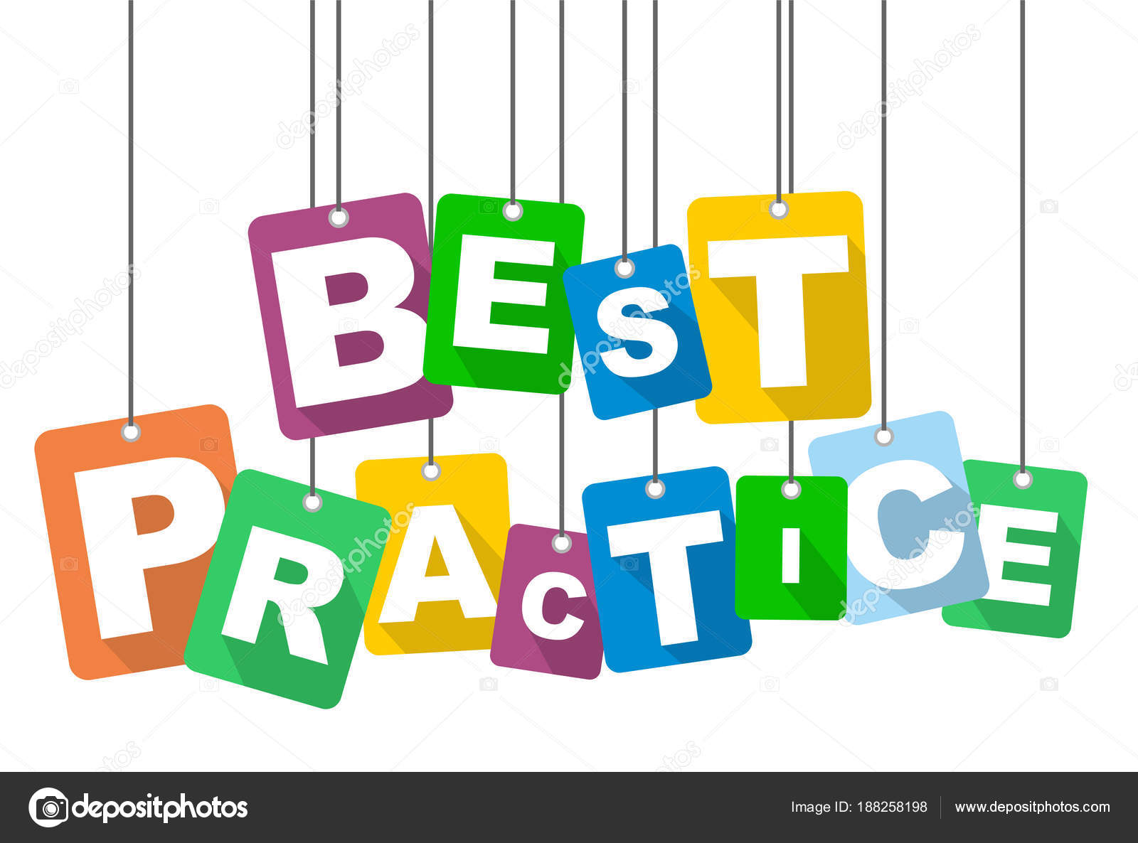 Colorful vector flat design background best practice. It is well ...