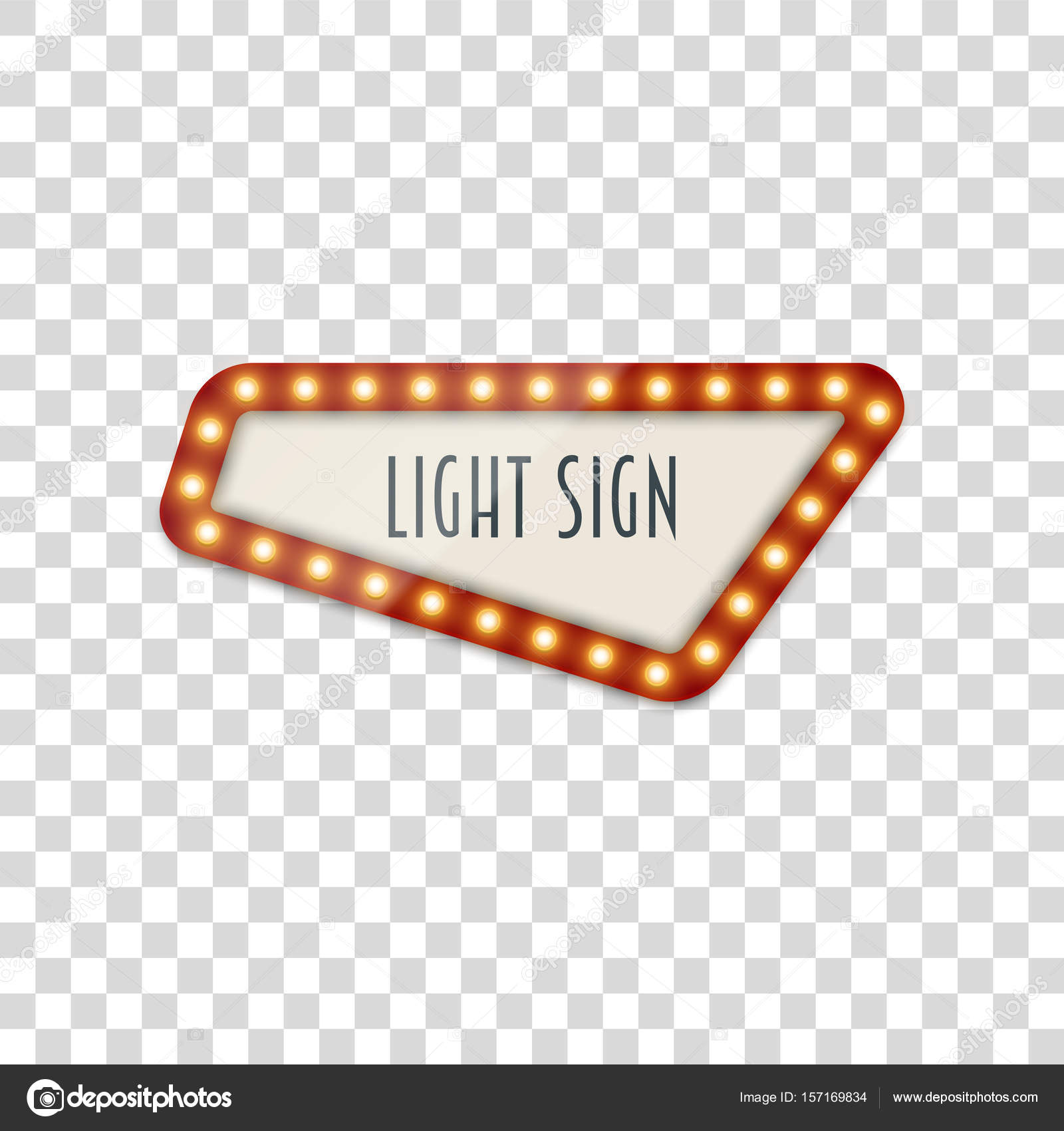Vector Light realistic retro Banner Template Stock Vector Image by ...