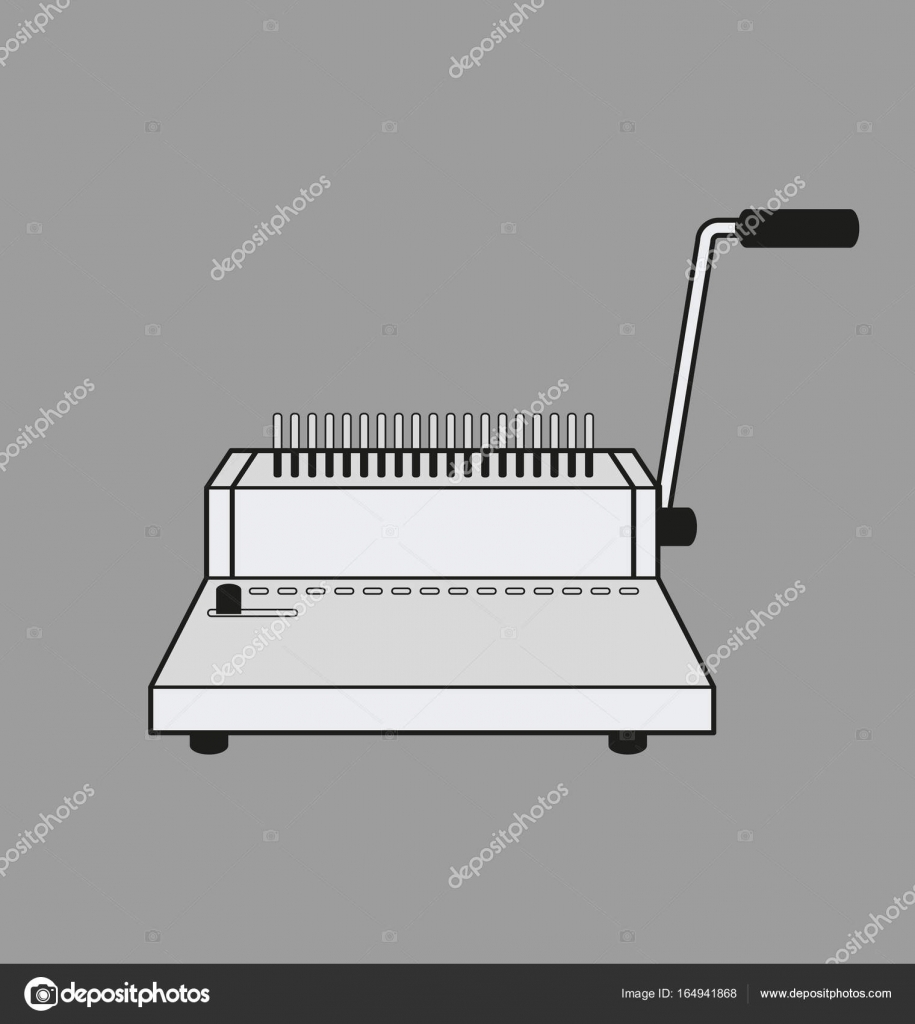 Comb binding machine Stock Vector Image by ©theerapolsriin #164941868